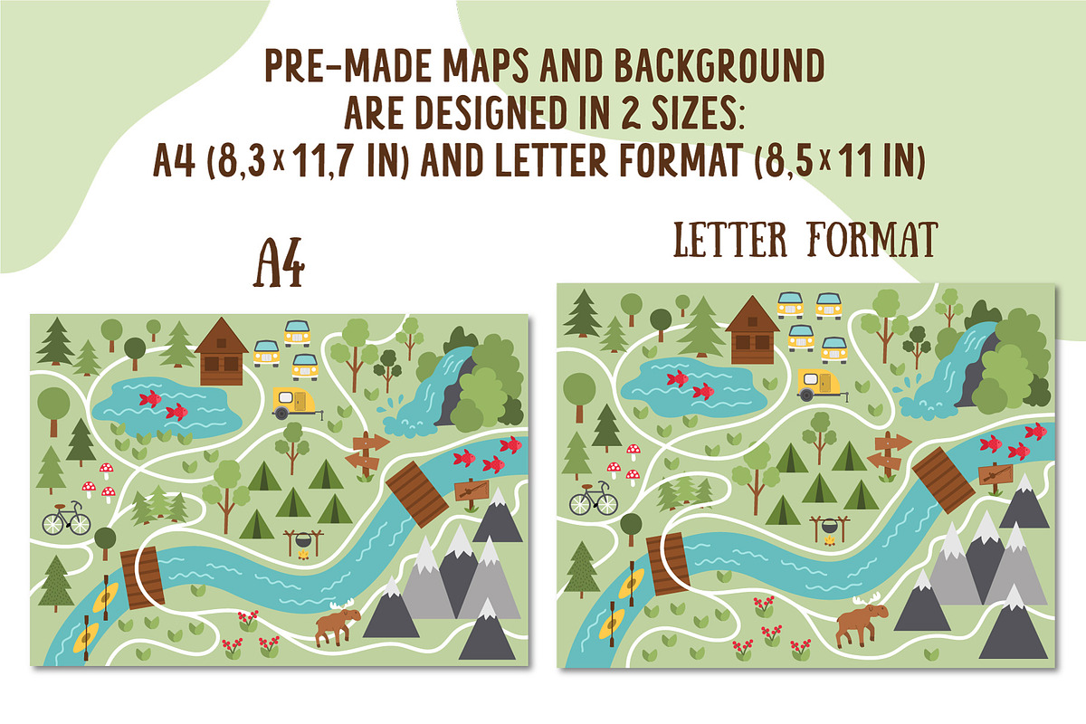 Camping map creator, an Animal Illustration by Lexi Claus