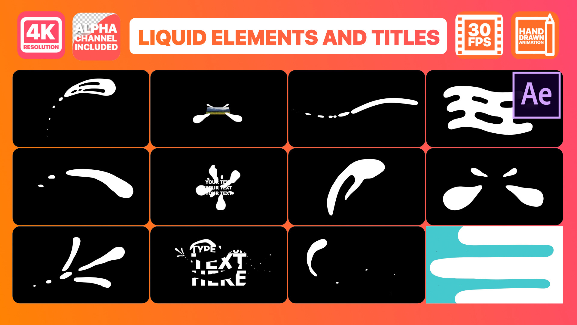 Liquid Shapes & Titles, a Templates & Theme by FlashFXbox