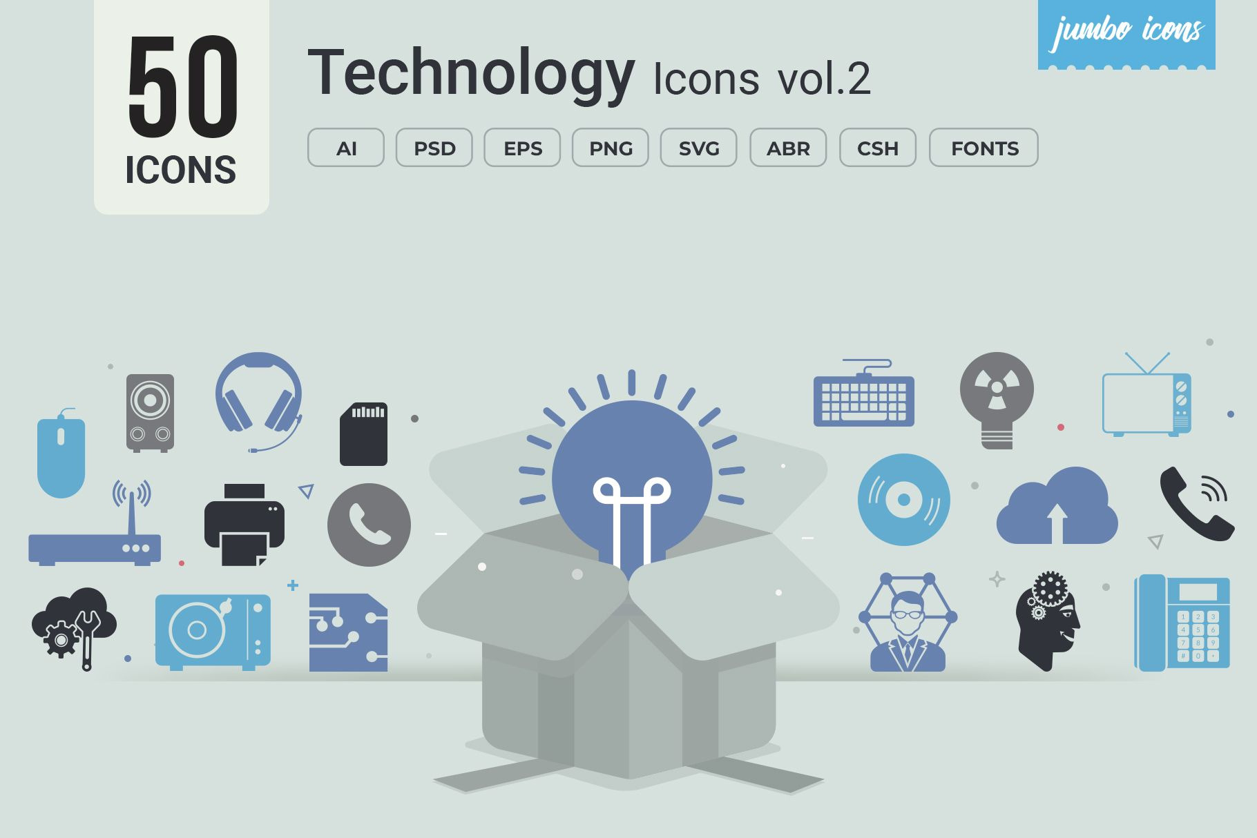 Technology Glyph Icons V2, a Solid Icon by Jumbo Icons
