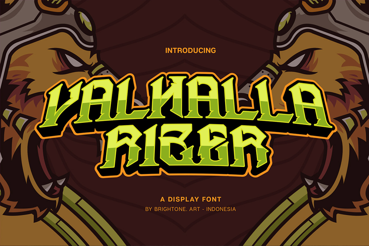 Valhalla Rizer - Esport Font, a Font by Brightone | Creative Market