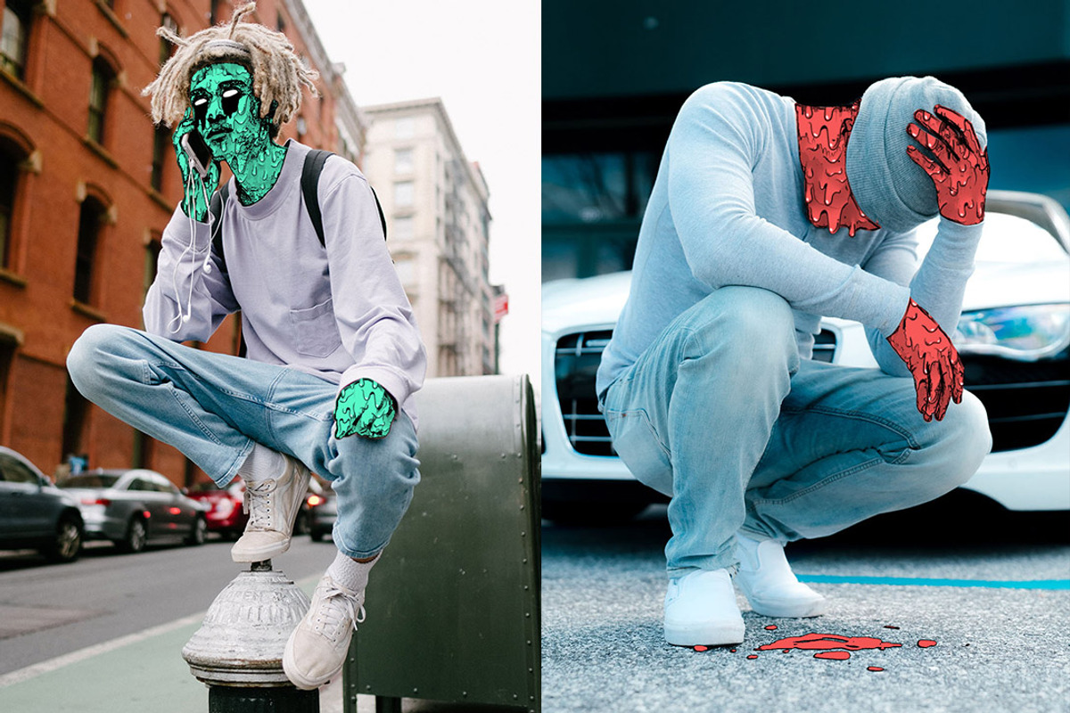 Zombie Grime Art Photoshop Action, an Action Add-On by bangingjoints