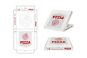 Pizza box design. Unwrap fastfood | Graphics ~ Creative Market