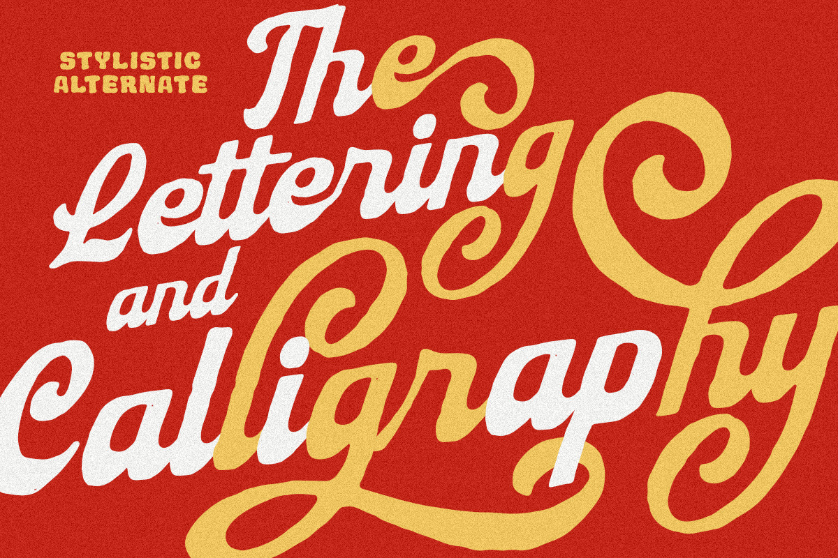 Redmont Retro Font Duo, a Script Font by Letterhend Studio