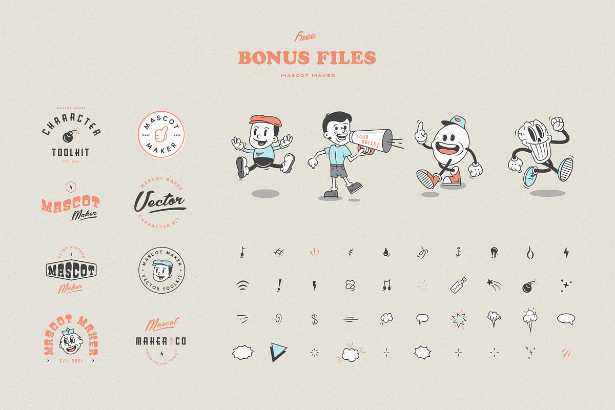 Editable Retro Logo Collection x30, a Branding & Logo Template by Staple.