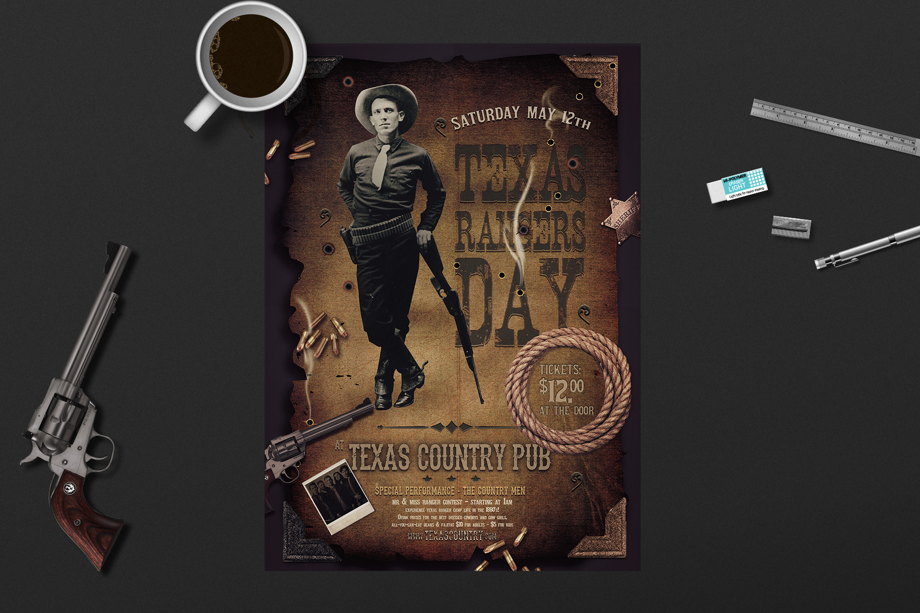 Rangers Event Flyer, a Flyer Template by Nina Shaw