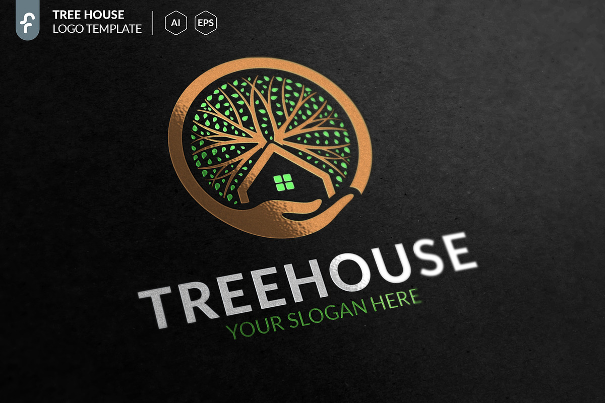 Tree House Logo, a Branding & Logo Template by ft.studio