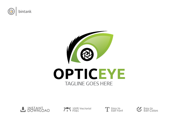 Optic Eye Logo, a Branding & Logo Template by Bintank Studio