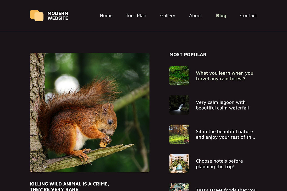 Local Attraction Website Template, an UI Kit Template by abirdesign15 ...