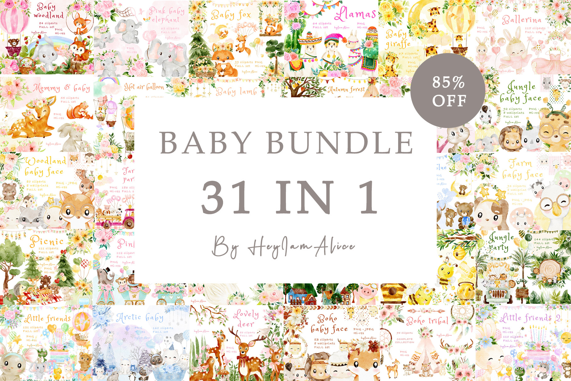 Baby animal bundle for kid - 31 in 1