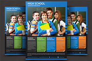High School Flyer Templates, a Flyer Template by AfzaalGraphics