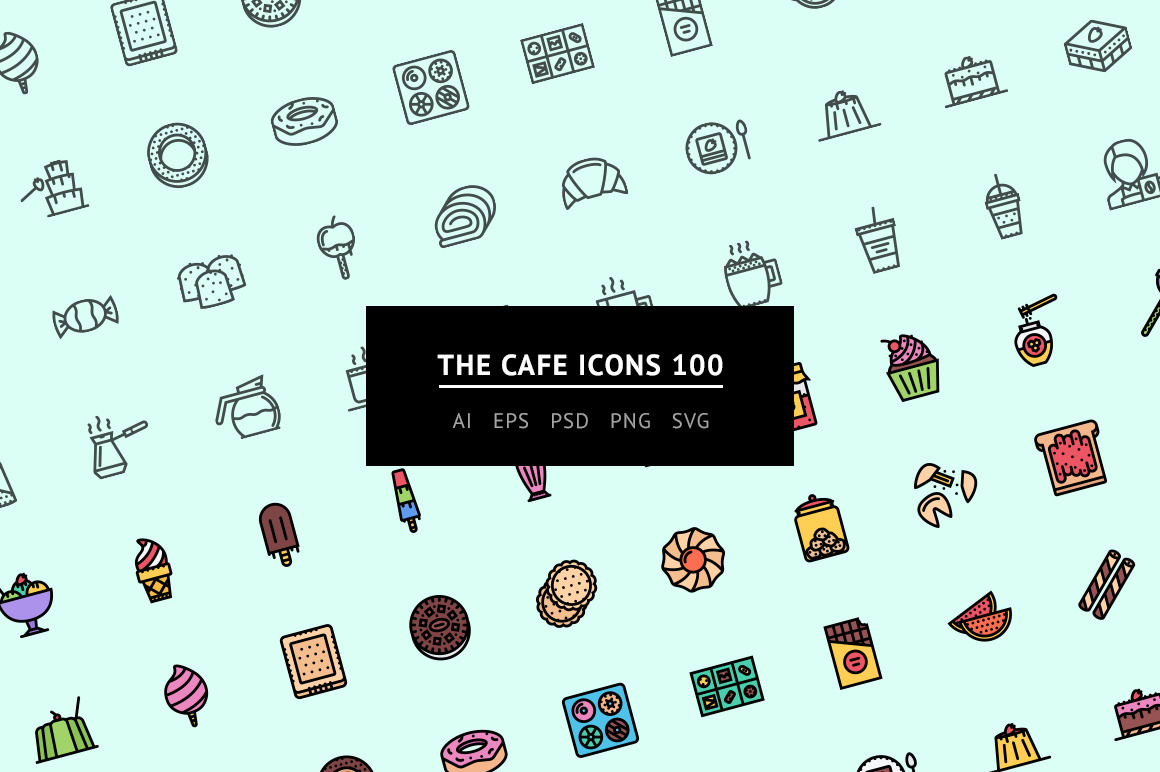 The Cafe Icons 100, a Duotone Icon by Last Spark