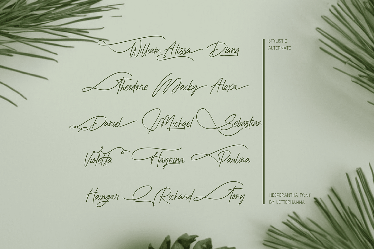 Hesperantha Font, a Handwritten Font by Letterhanna Studio