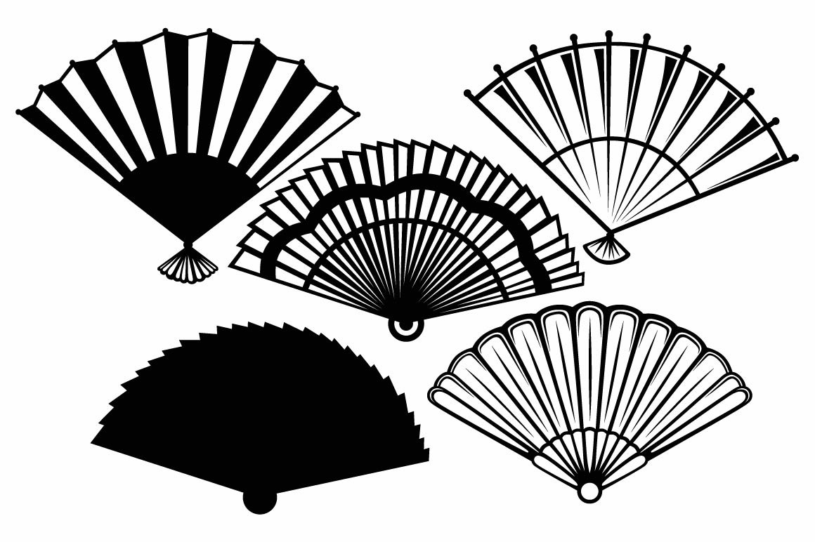 Folding fan, an Outline Icon by LineworkStock