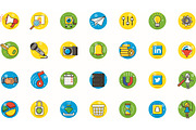 General Icons Set Flat | Healthcare Illustrations ~ Creative Market