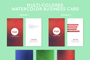 Multi-Colored Business Card, a Business Card Template by JimmyP.co