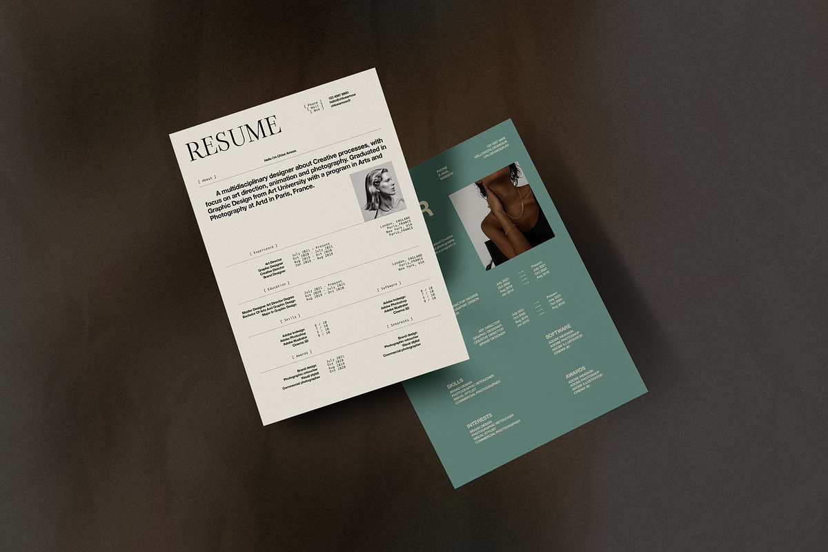 BLEU I Resume Kit, a Presentation Template by Studio Brand