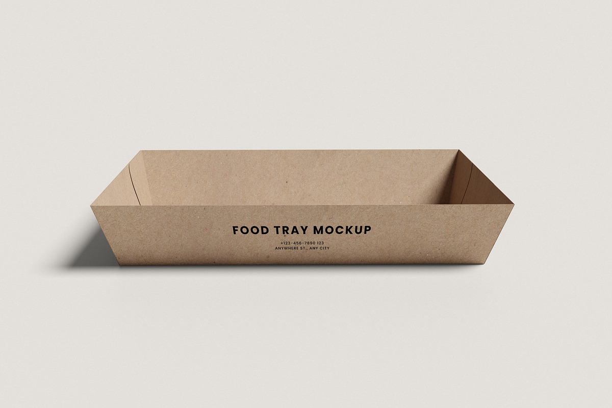 Food Tray Mockup, a Packaging Mockup by xavier_studio