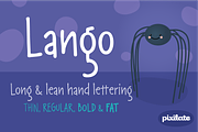 Lango Px Family, a Script Font by Letradora