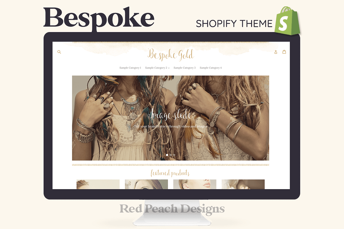 Bespoke Gold Feminine Shopify Theme, a Shopify Template by Lavender ...