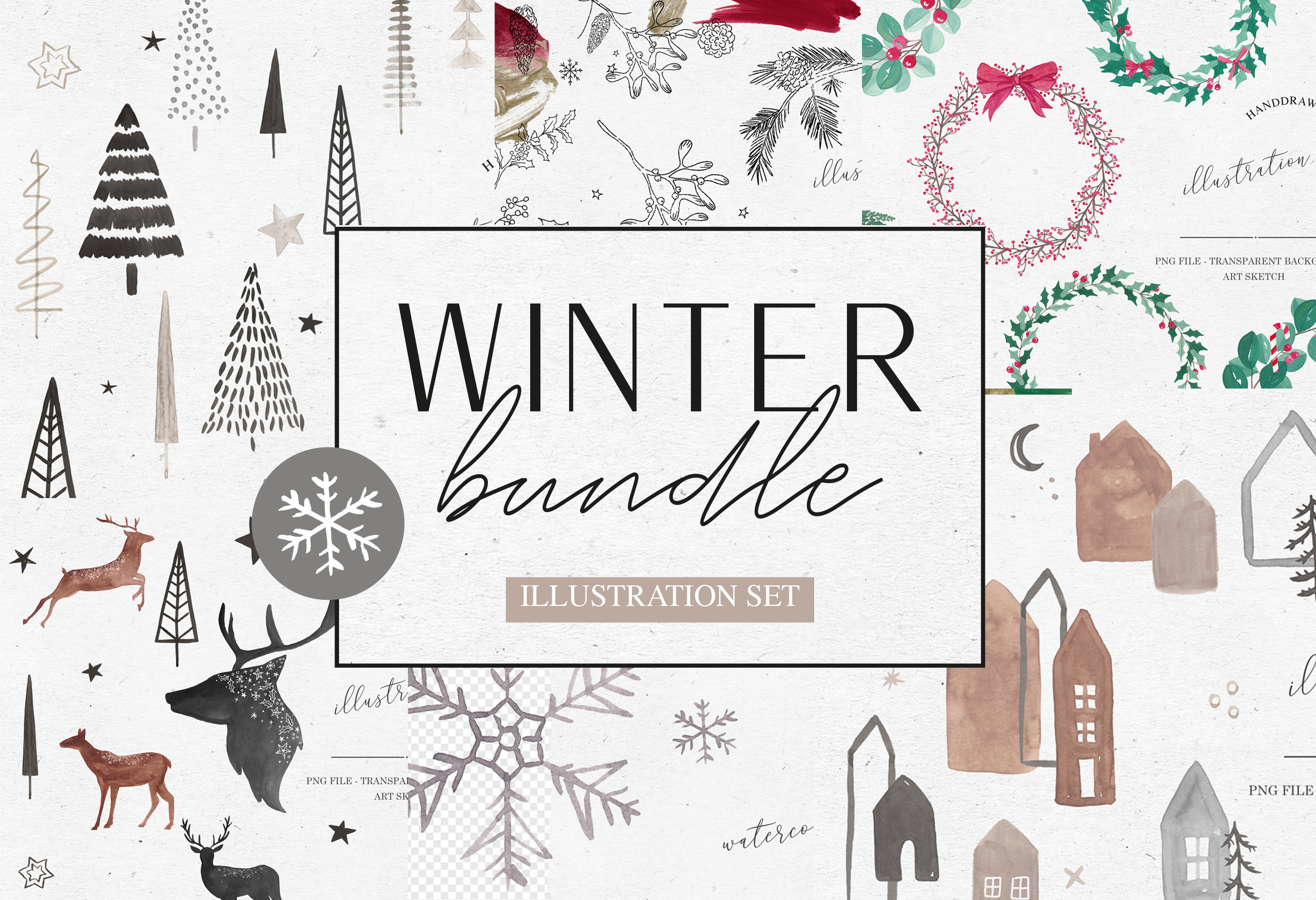ALL IN WINTER BUNDLE / illustration, an Illustration by KruthDesign ...