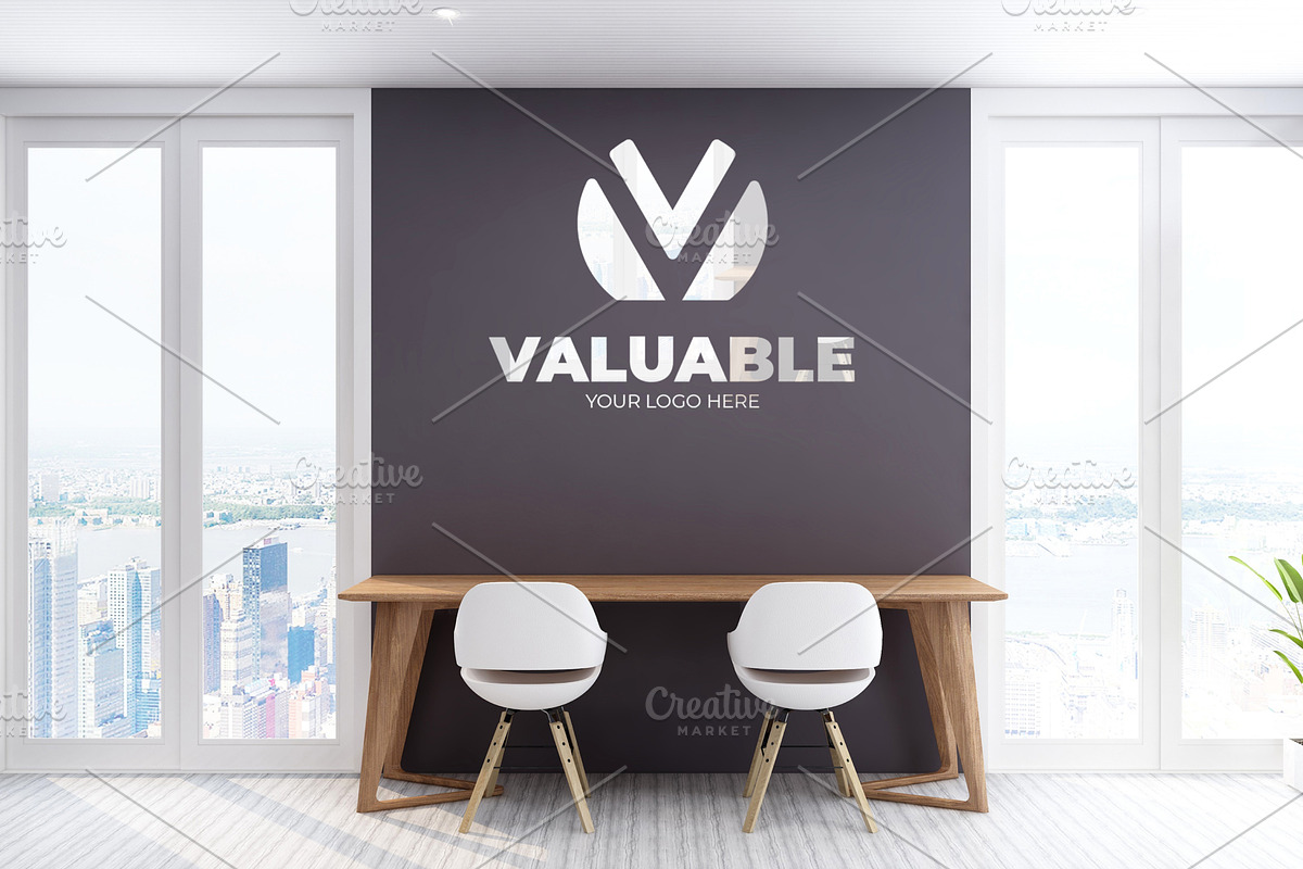 Office Workspace Room Logo Mockups