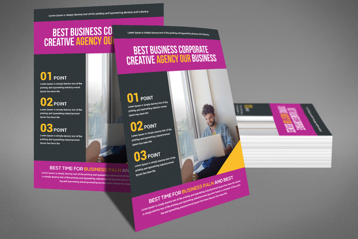 Creative Design Agency Flyers, a Flyer Template by graphicforest