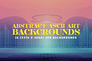 16 Abstract ASCII Art Backgrounds, a Background Graphic by HipFonts ...