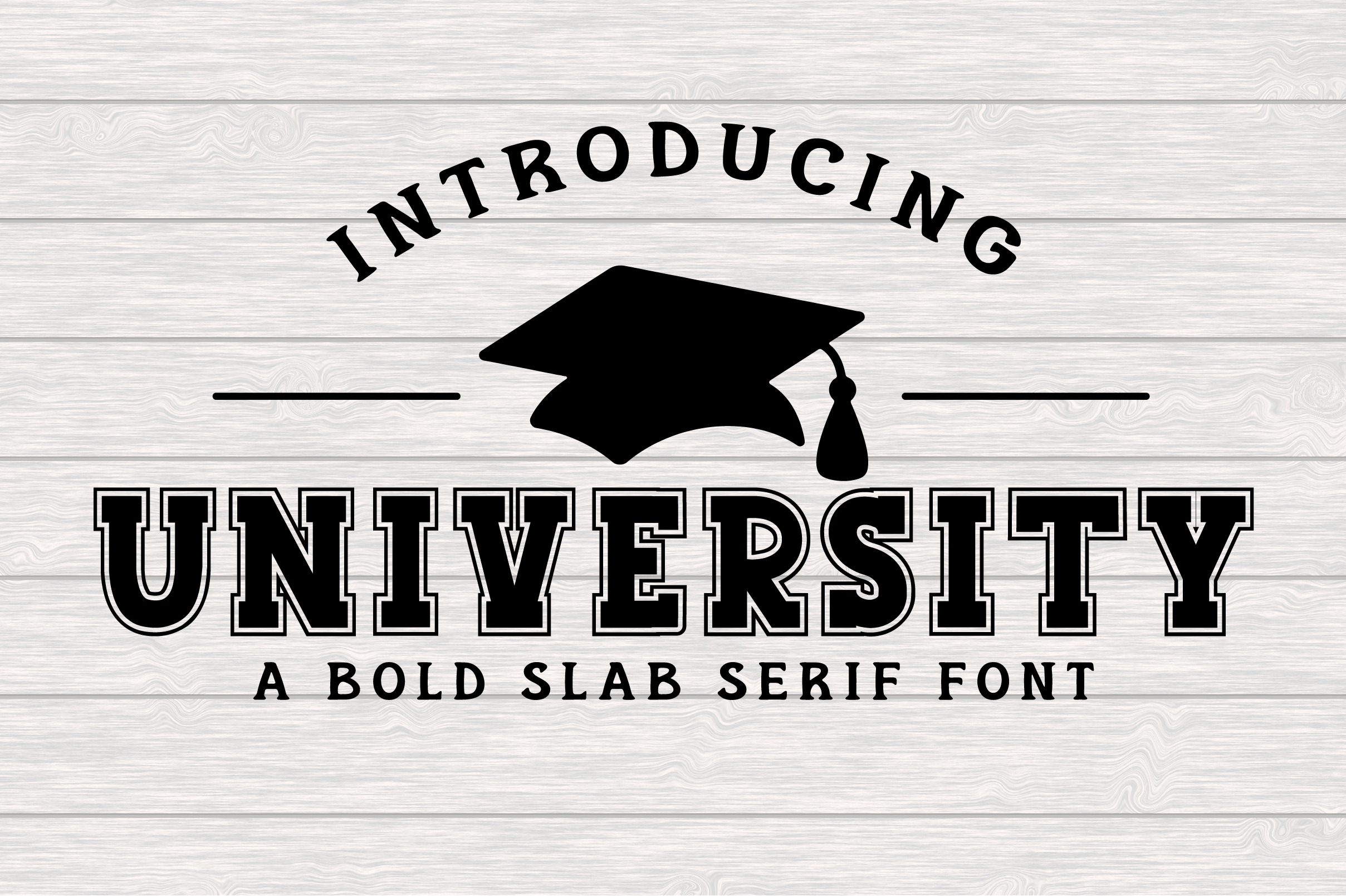 University, a Slab Serif Font by Mini_World