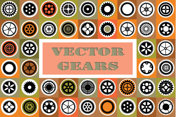 Vector gears, an Object Illustration by AlexZeL