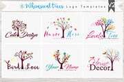 6 Whimsical trees Logo Bundle - V2 | Branding & Logo Templates ...