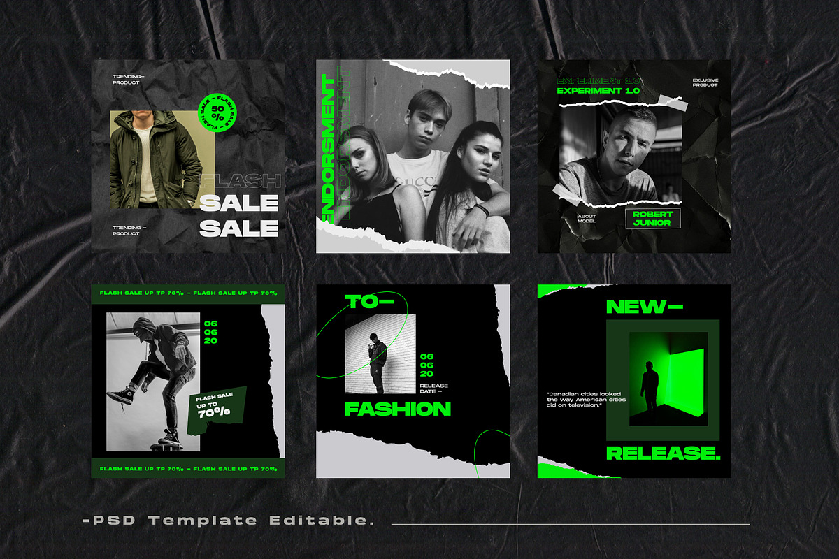 Project Instagram Template, a Social Media Template by Compaq_Creative