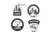 Vector Construction Emblems, an Object Graphic by Multigon