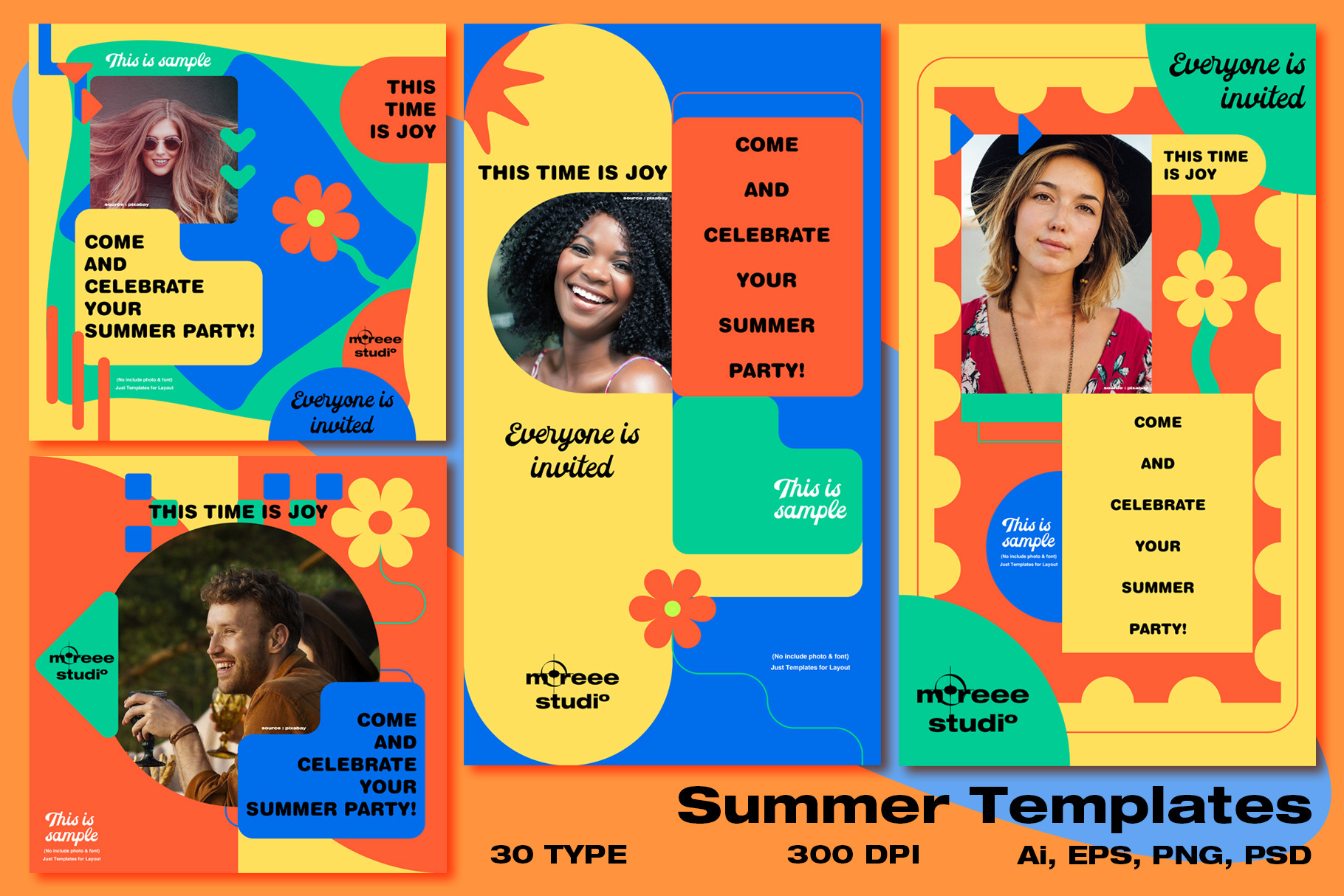 Summer Templates, a Social Media Template by moreeestudio