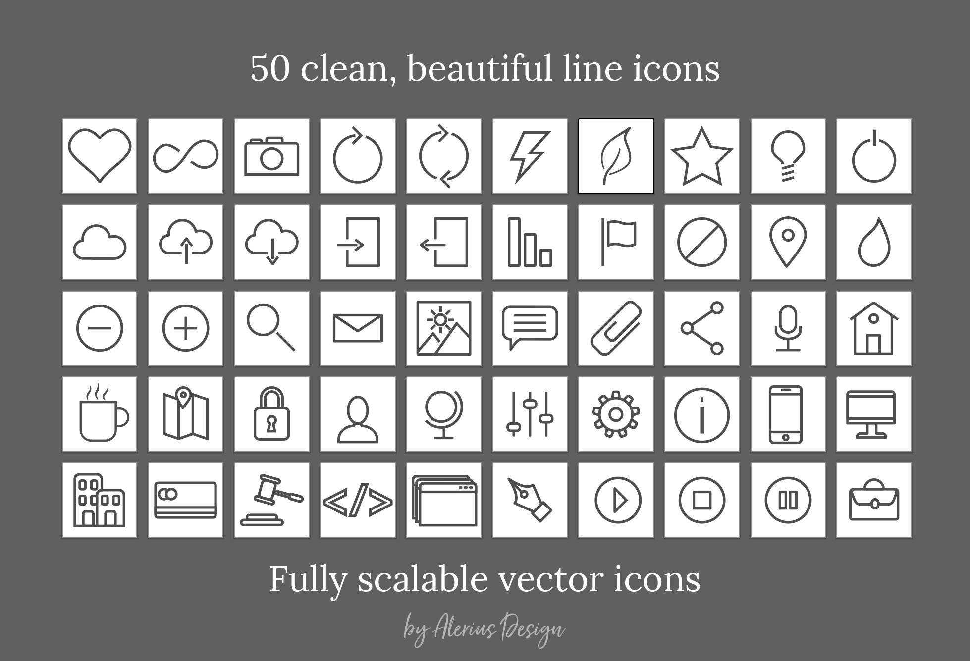 Line Icons, an Outline Icon by cissi.alerius