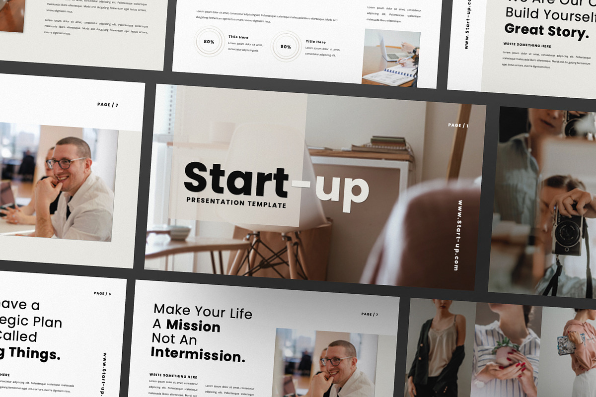 Start-up Powerpoint Template, a Presentation Template by Portocraft