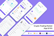 Crypto Trading Market App UI Kit, an UI Kit Template by Betush