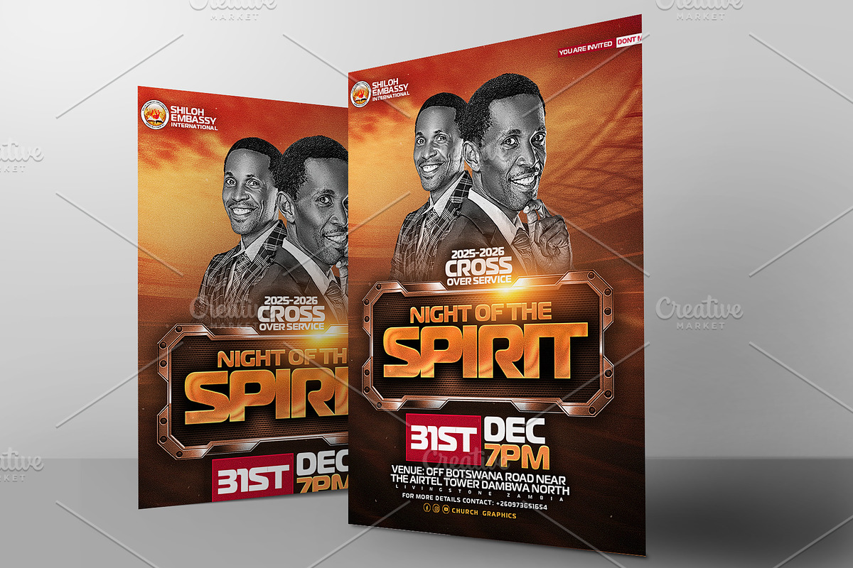 Cross over poster template