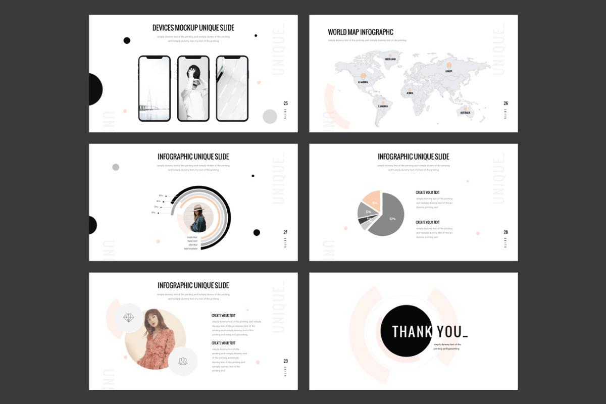 UNIQUE - Google Slide Template, a Presentation Template by Shafura