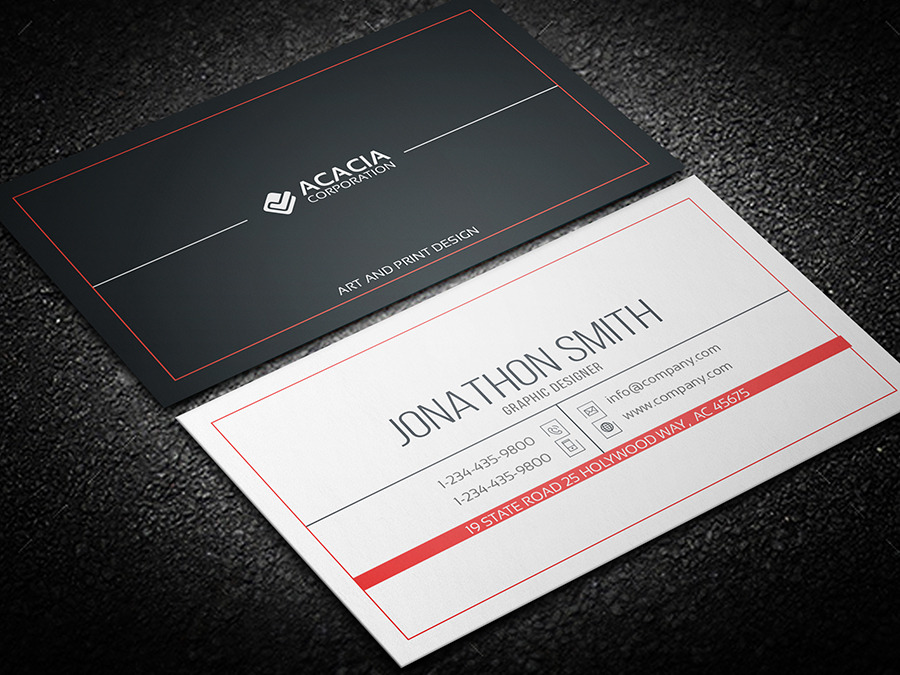 Line2 Business Card, a Business Card Template by DesignGhar