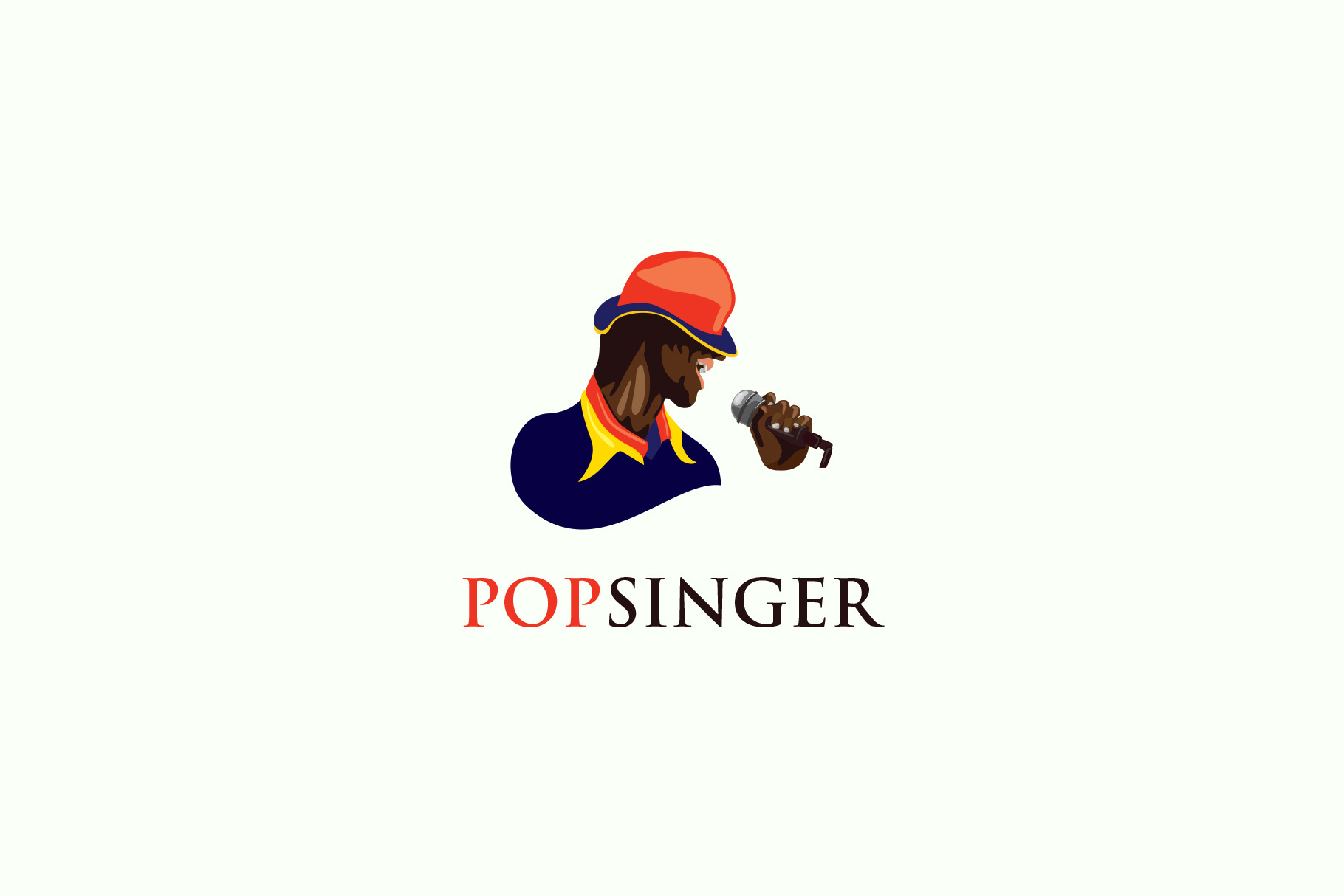 Pop Singer Logo | Branding & Logo Templates ~ Creative Market