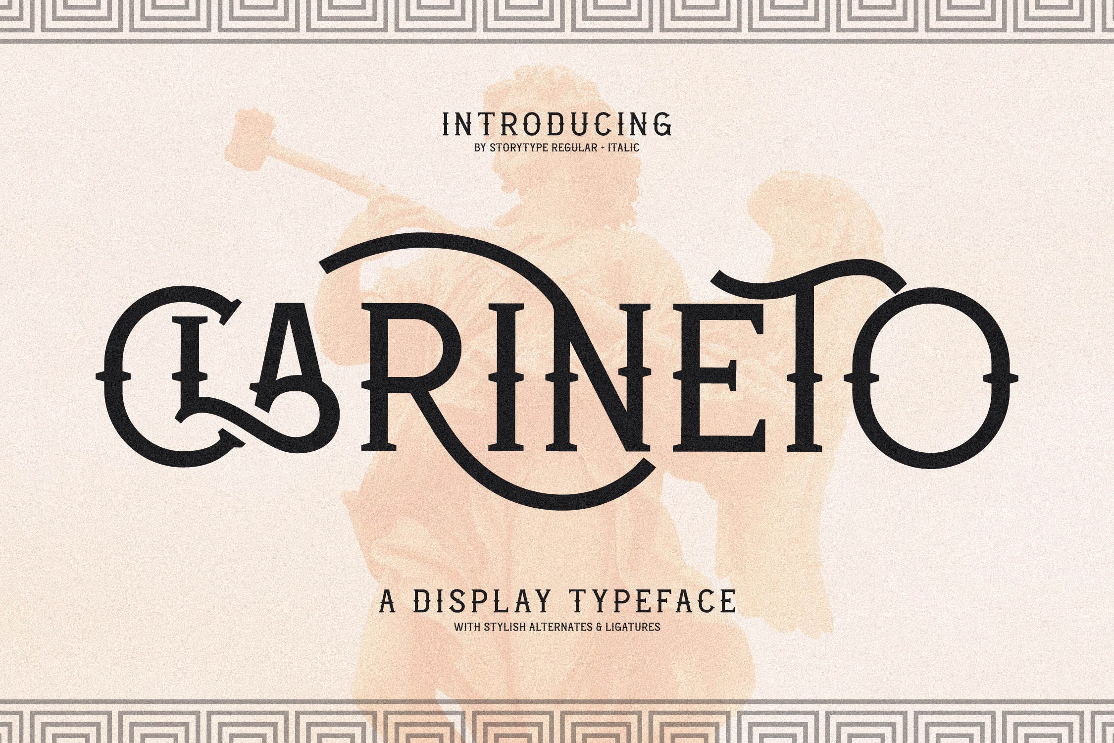 Clarineto A Display Typeface Font, a Serif Font by Storytype Studio