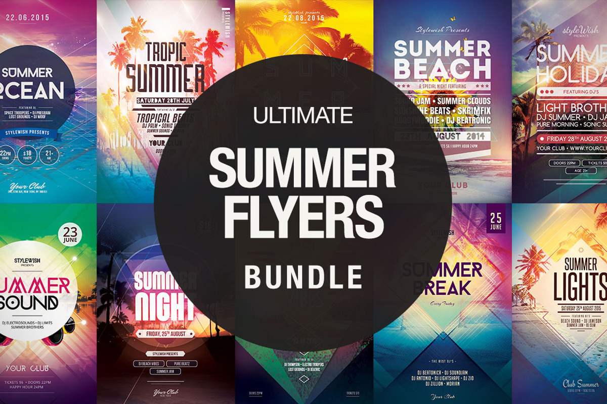 Ultimate Summer Flyer Bundle, a Flyer Template by styleWish