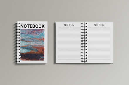 A5 Spiral Notebook Mockup | Print Templates ~ Creative Market