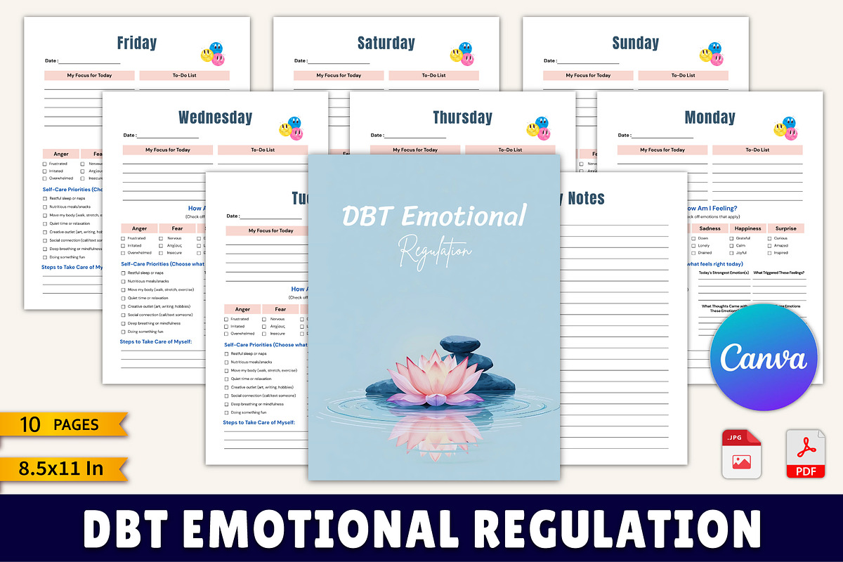 DBT Emotional Regulation Planner