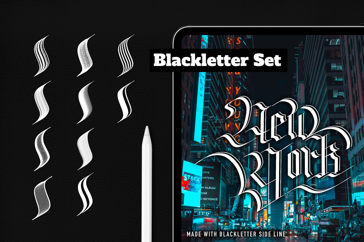 Lettering & Calligraphy Brush Set, a Brush Add-On by Ana Moreno ...