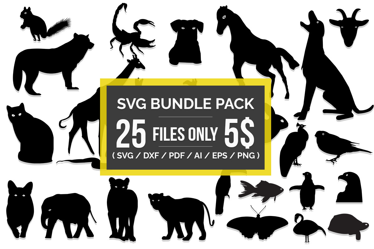 Animal SVG Bundle | Animal Faces SVG | Creative Market