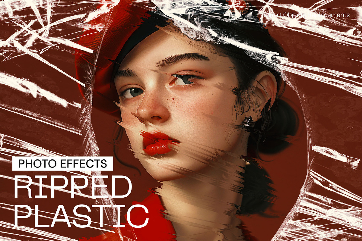 Ripped Plastic Photo Effect, a Layer Style Add-On by dokudokunomi