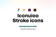Iconuioo - Stroke icons, an Outline Icon by Petr Bilek | Creative Market