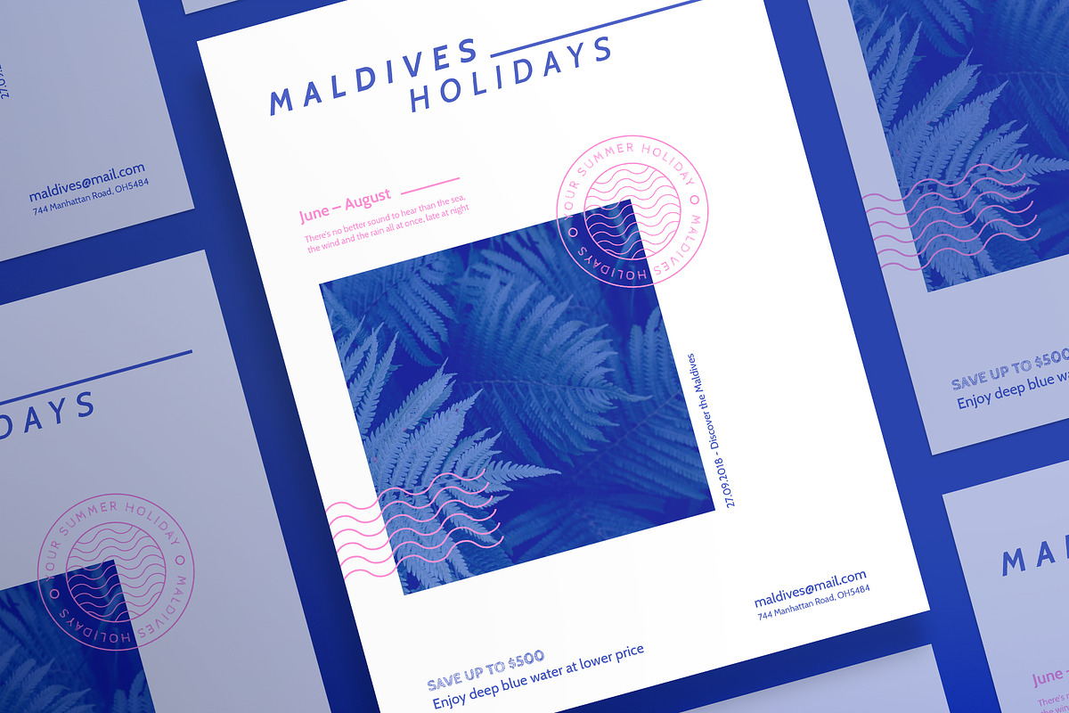 Posters | Maldives Holiday, a Flyer Template by Amber Graphics
