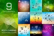 9 rock climbing infographics | Presentation Templates ~ Creative Market